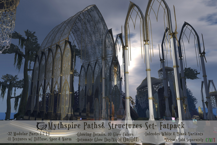 Second Life Marketplace - [CC] Mythspire Paths & Structures Set- Fatpack